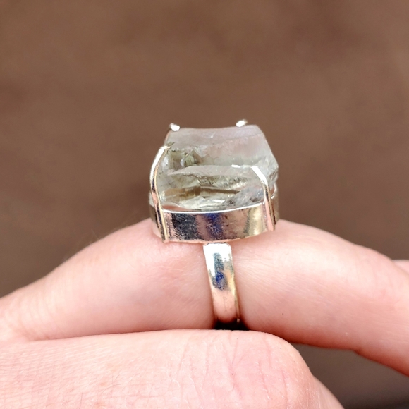 Handmade | Jewelry | New Natural Crystal Quartz Silver Ring | Poshmark